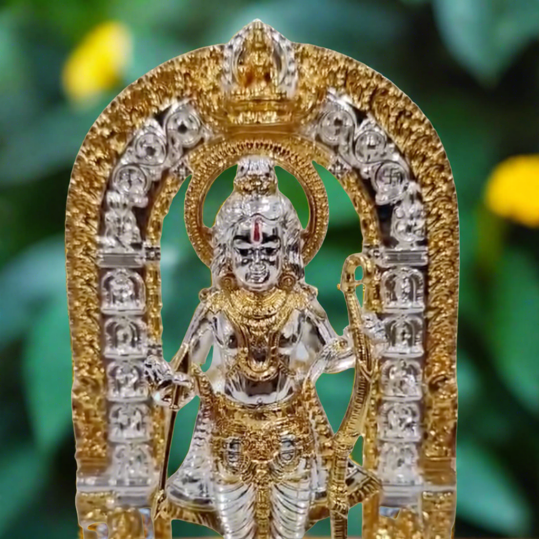 Gold & Silver Plated Shri Ram Lalla Murti – Bhakti Samagri