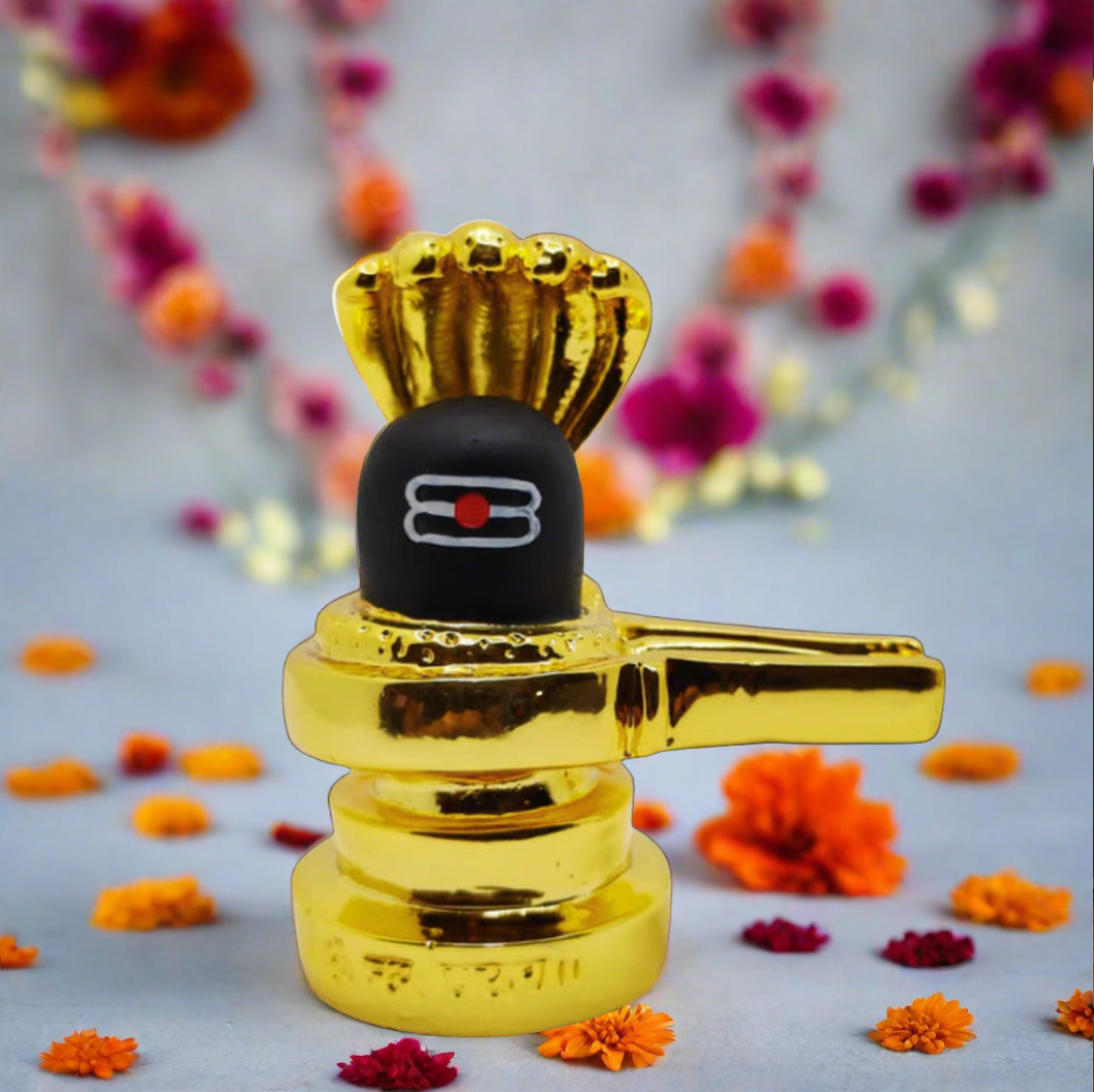 Gold Plated Shivling – Bhakti Samagri