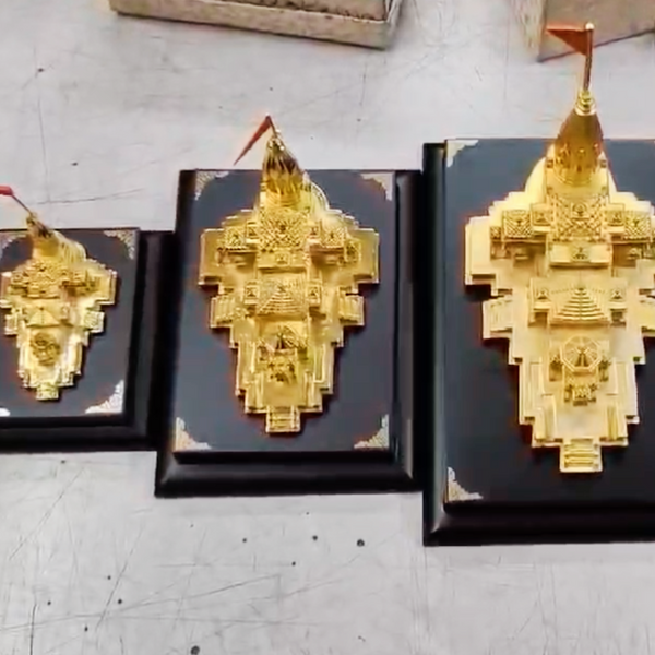 Gold Plated Shri Ram Mandir 3D Model – Bhakti Samagri