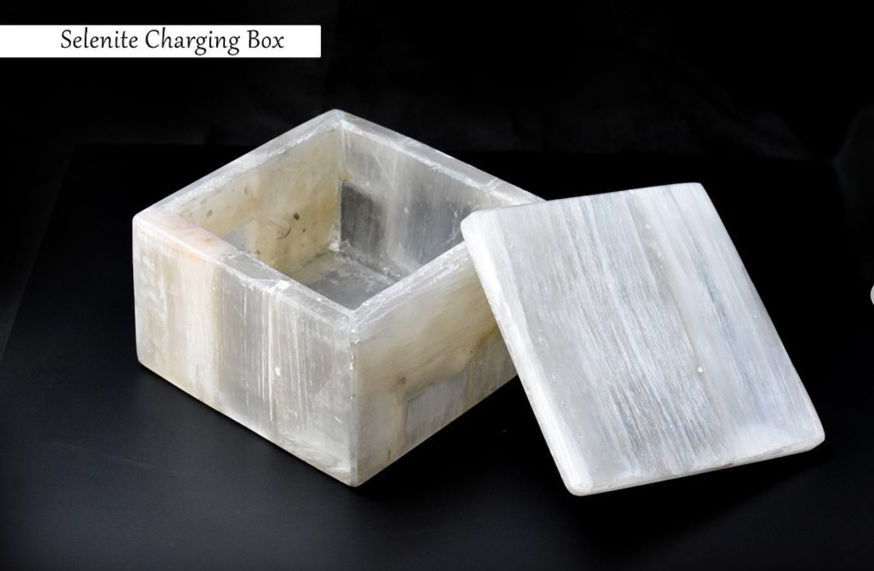 Selenite Crystal Box – Bhakti Samagri