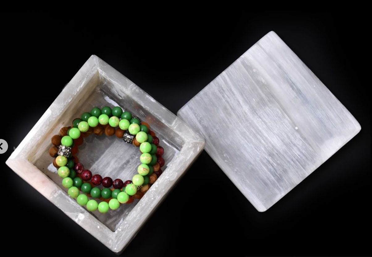 Selenite Crystal Box – Bhakti Samagri