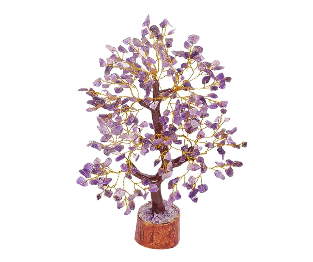 Amethyst Crystal Stone Tree – Bhakti Samagri