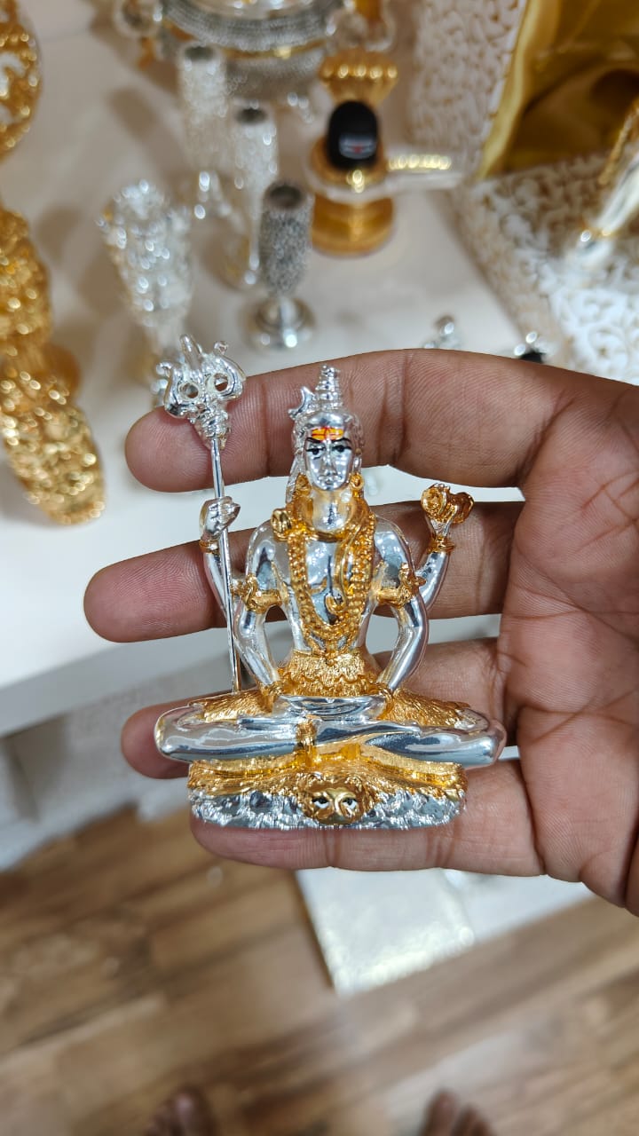 Gold & Silver Plated Shiv Ji – Bhakti Samagri